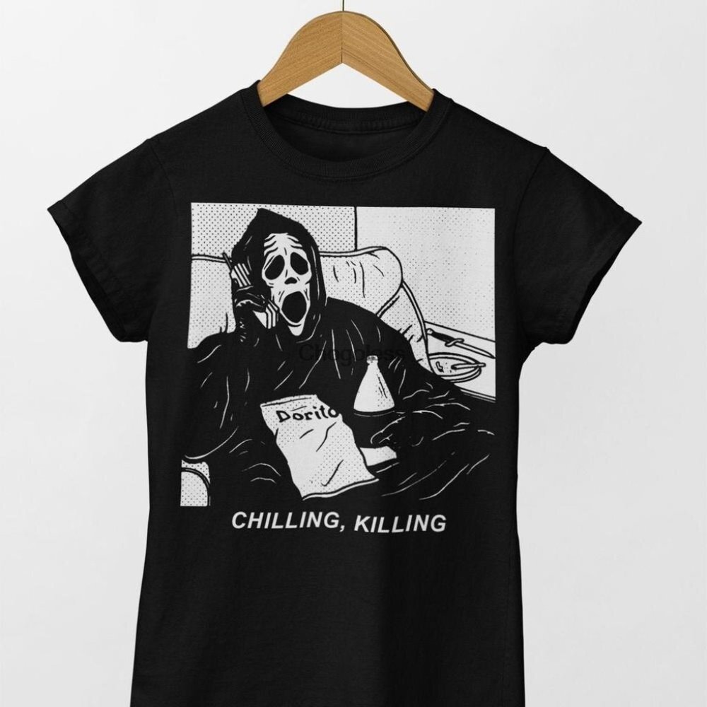 Chilling Killing Scream Scream Halloween Unisex Tee T… - Gem